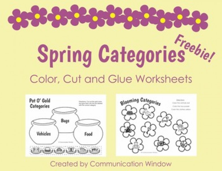 Free Spring Theme Speech and Language Activities! – Communication Window