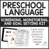 Preschool Language Screening and Progress Monitoring – Communication Window