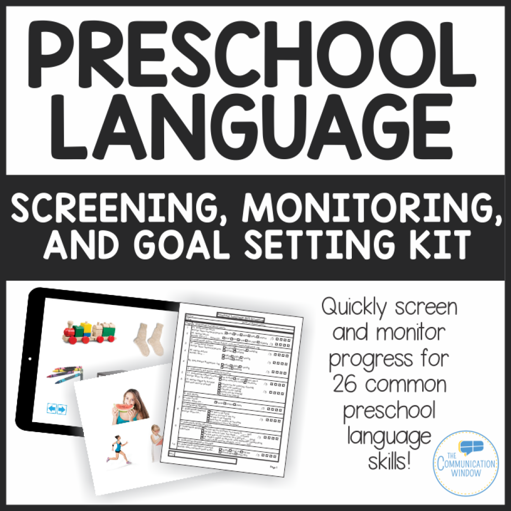 preschool speech therapy goal writing – Communication Window