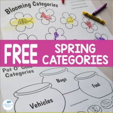 Free Spring Speech Therapy Activities – Communication Window