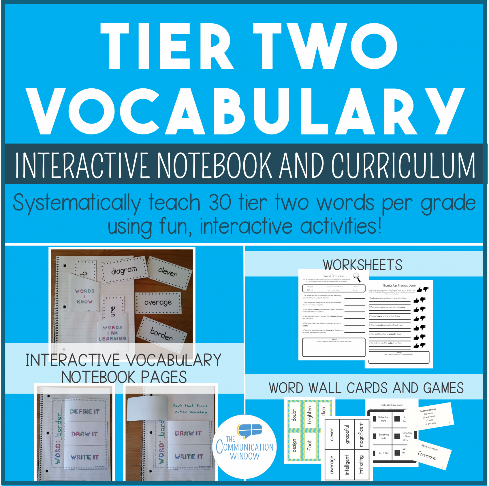 Tier Two Academic Vocabulary Interactive Notebooks and Freebie ...